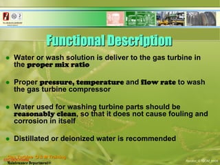 Gas Turbine Generator Compressor Cleaning | PDF