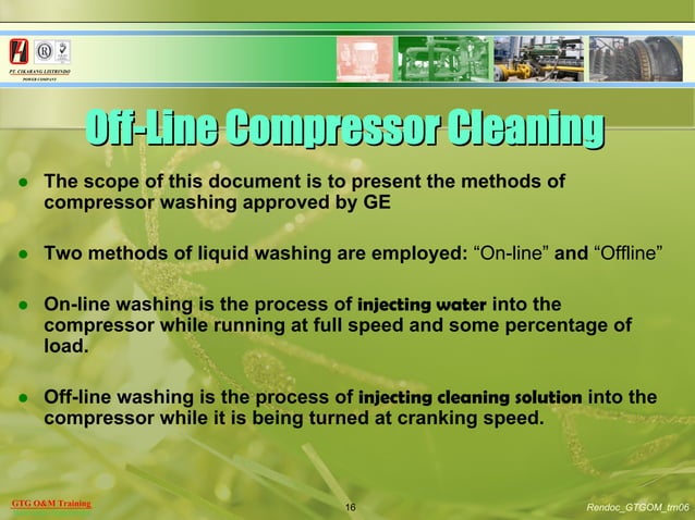 Gas Turbine Generator Compressor Cleaning | PDF | Home Appliances ...