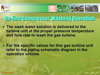 Gas Turbine Generator Compressor Cleaning | PDF