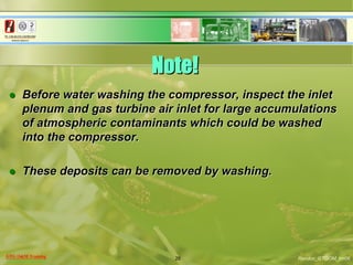 Gas Turbine Generator Compressor Cleaning | PDF
