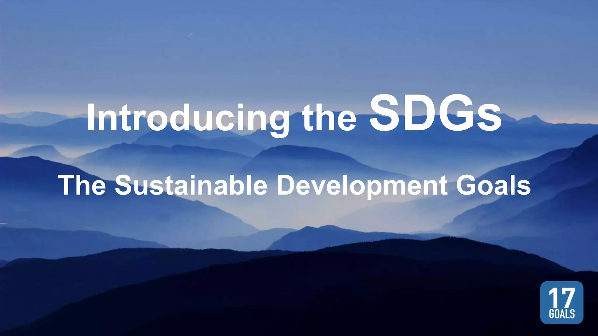 WHO 17 Sustainable development goals SDGs | PPTX