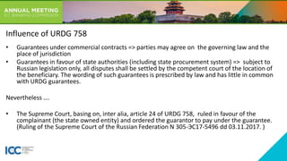 #BCMeeting2019: UR for Demand Guarantees | PPTX