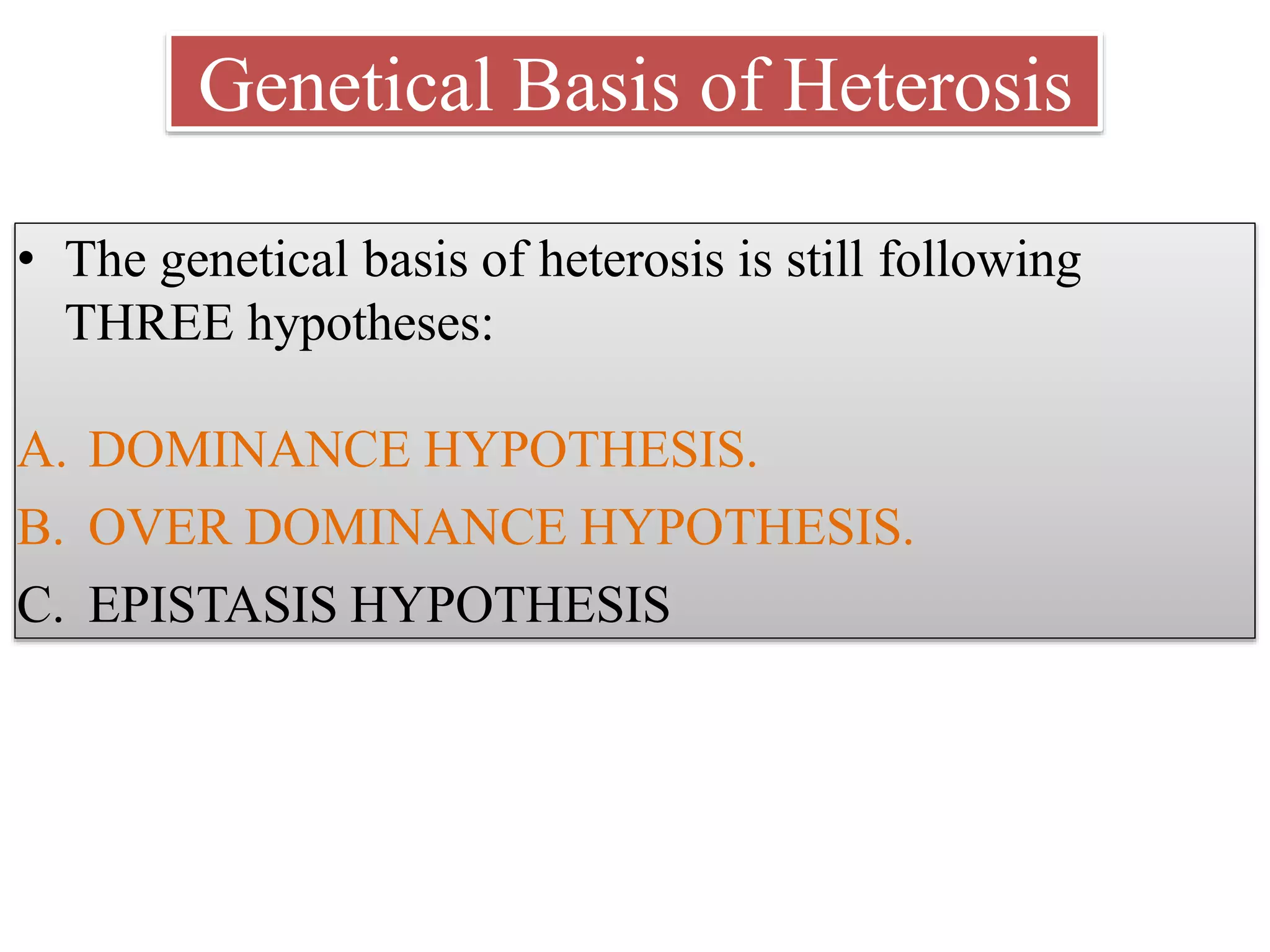 17. Heterosis breeding | PPTX