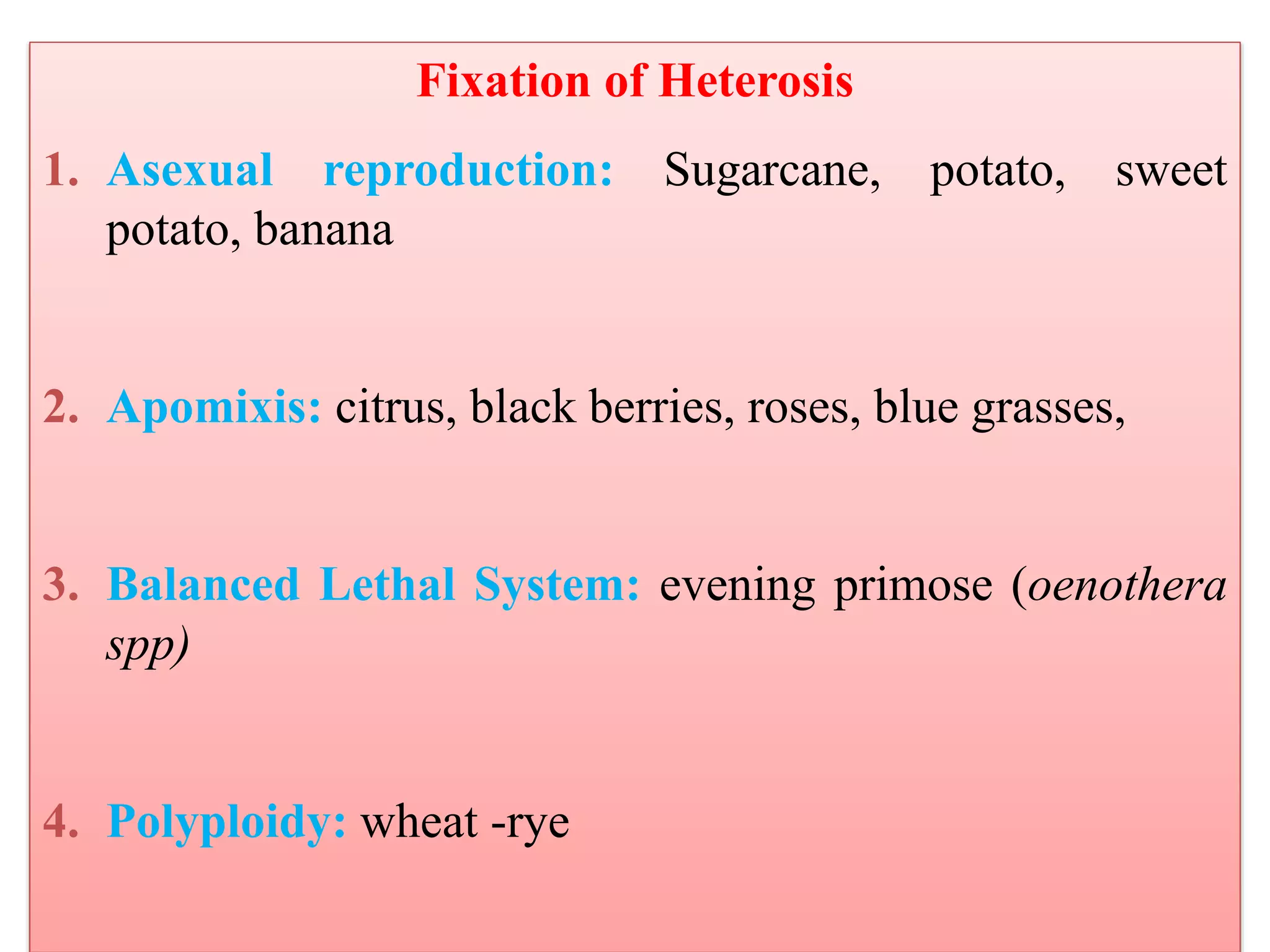 17. Heterosis breeding | PPTX