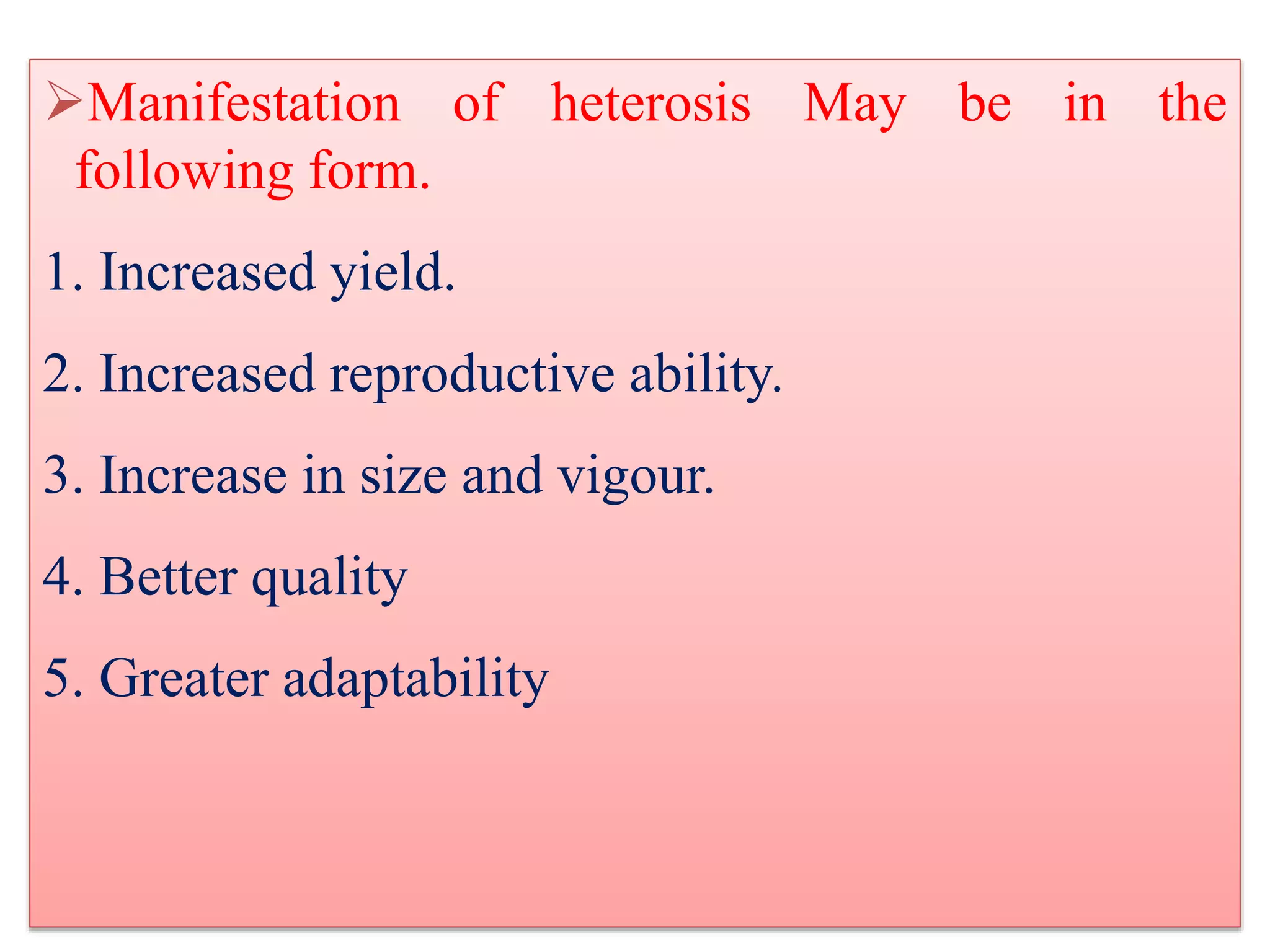 17. Heterosis breeding | PPTX