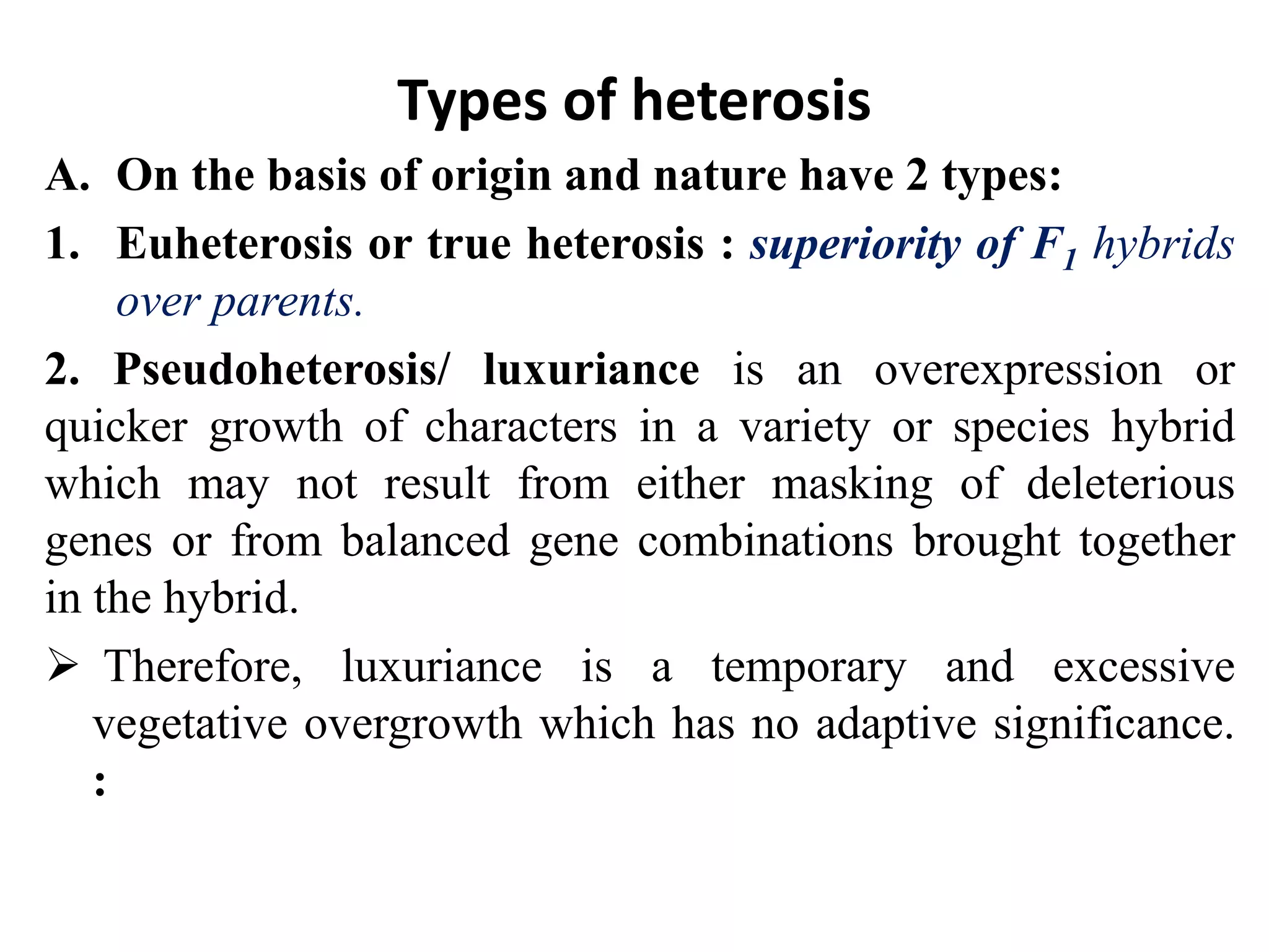 17. Heterosis breeding | PPTX