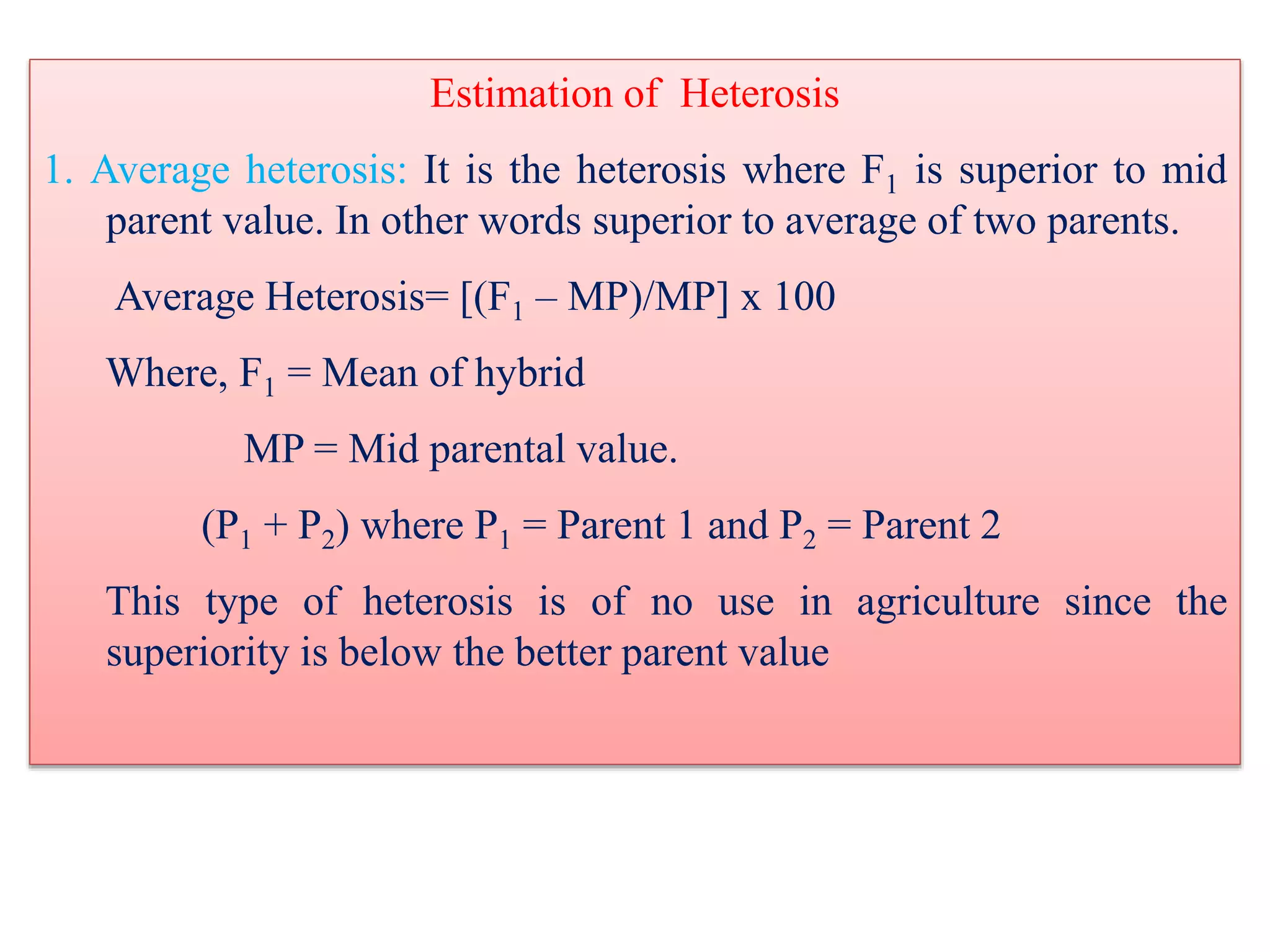 17. Heterosis breeding | PPTX