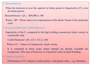 17. Heterosis breeding | PPTX