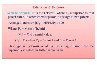 17. Heterosis breeding | PPTX
