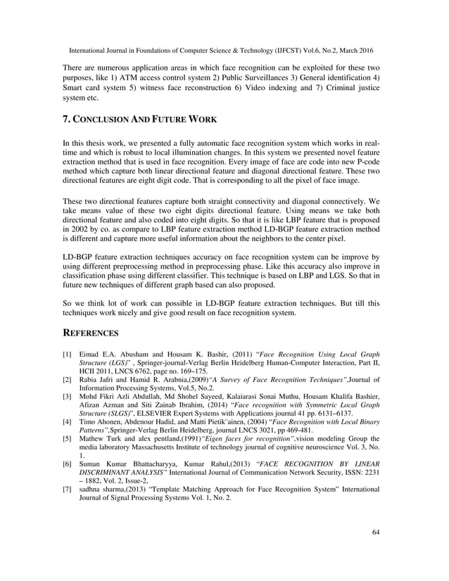 A Face Recognition Using Linear Diagonal Binary Graph Pattern Feature Extraction Method Pdf