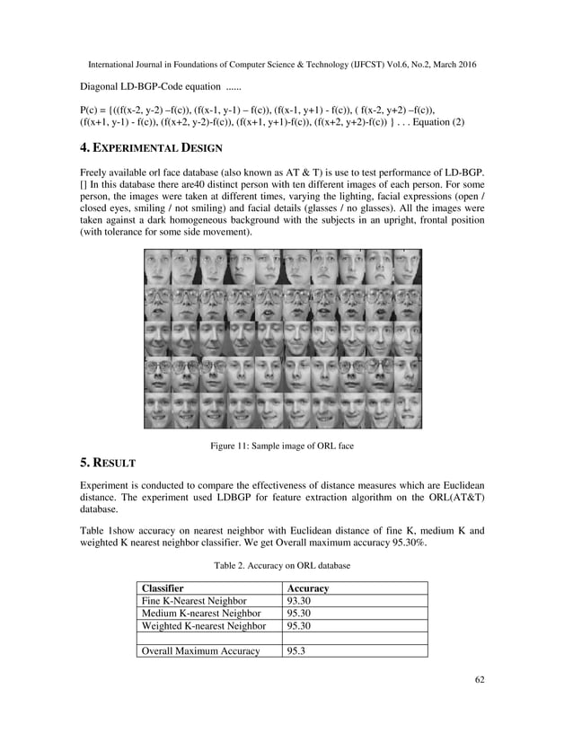 A Face Recognition Using Linear Diagonal Binary Graph Pattern Feature Extraction Method Pdf 2759