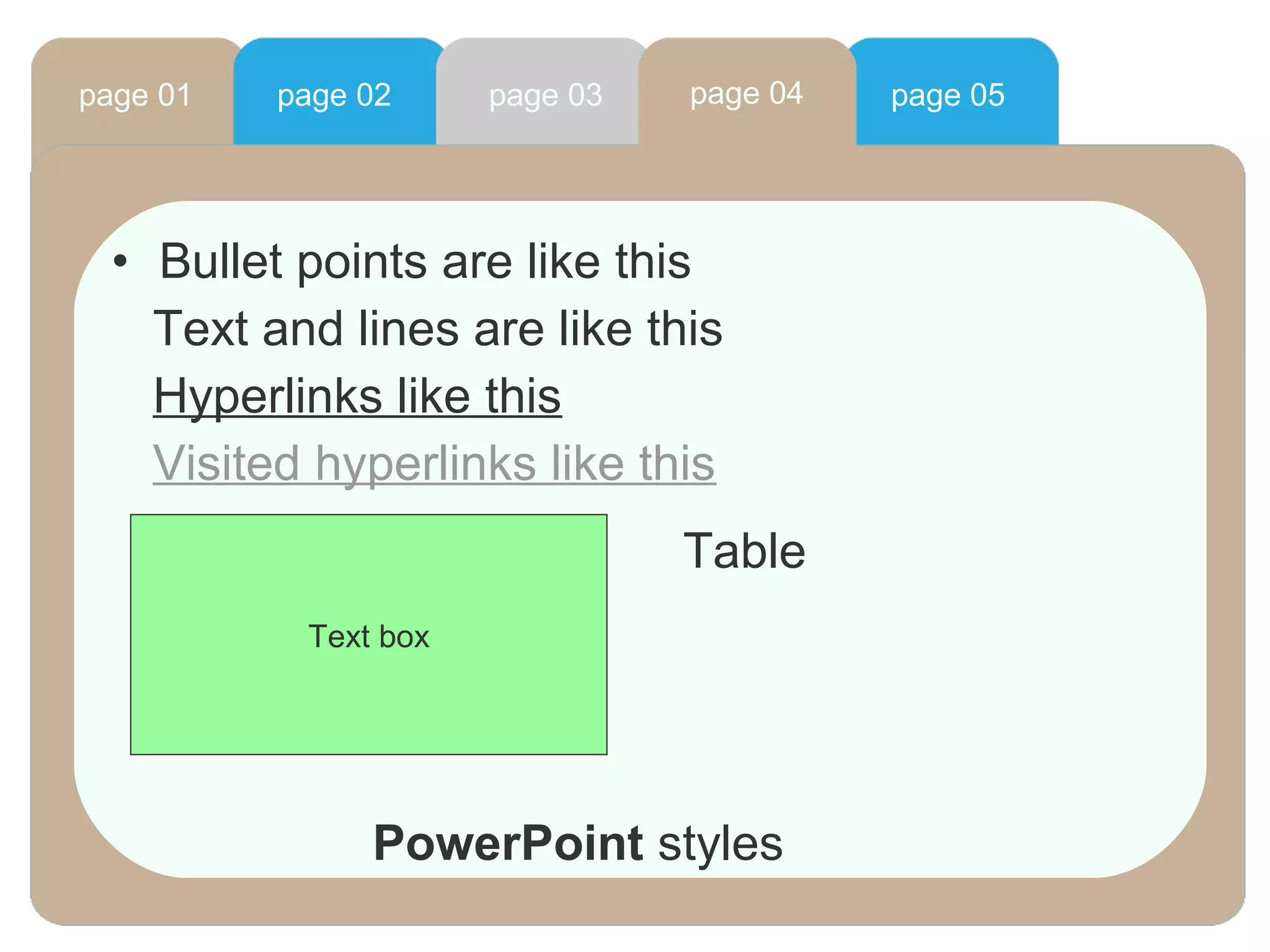 Power Point Templates - 17 index cards | PPT