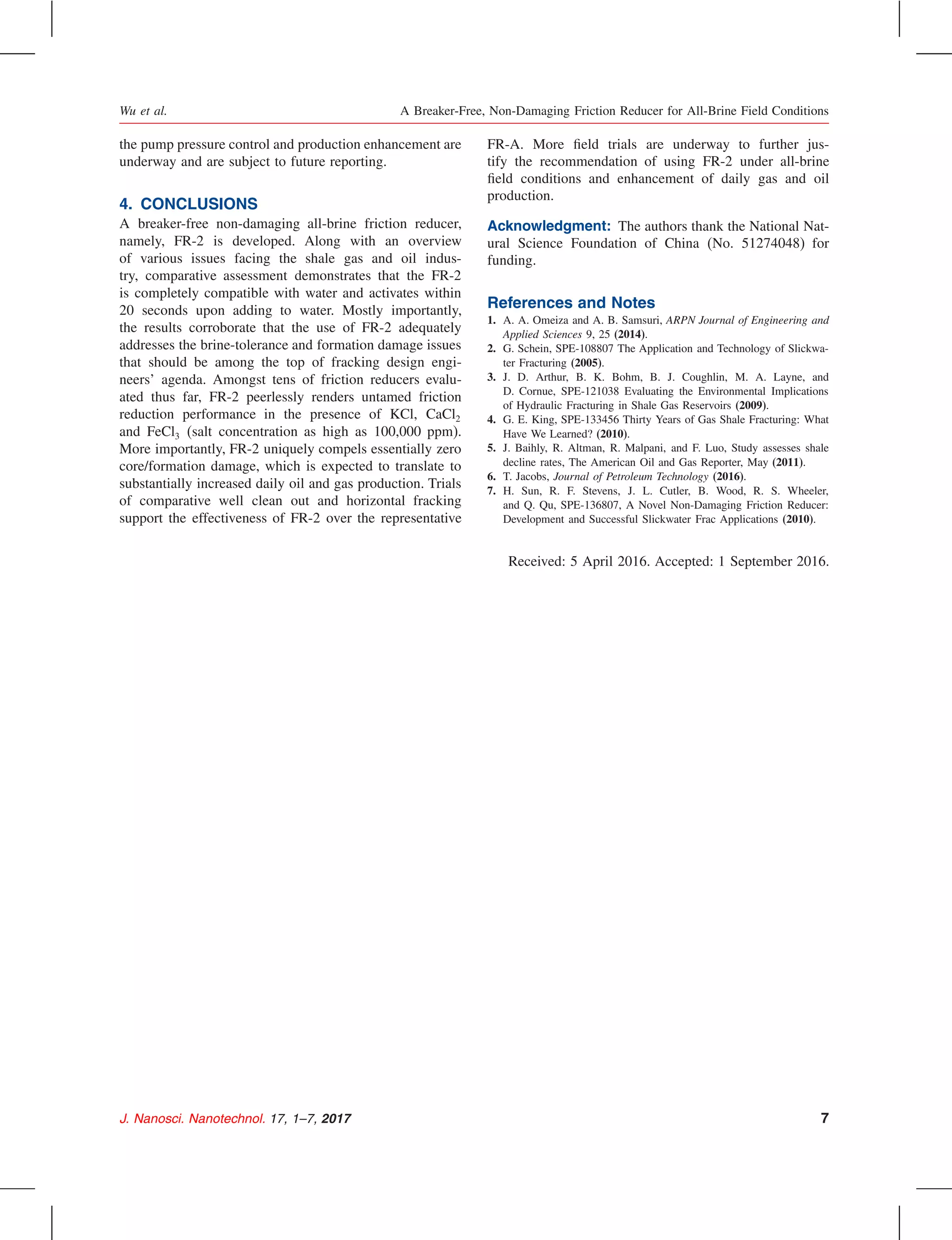 A Breaker-Free, Non-Damaging Friction Reducer for All-Brine Field ...