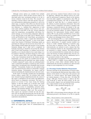 A Breaker-Free, Non-Damaging Friction Reducer for All-Brine Field ...