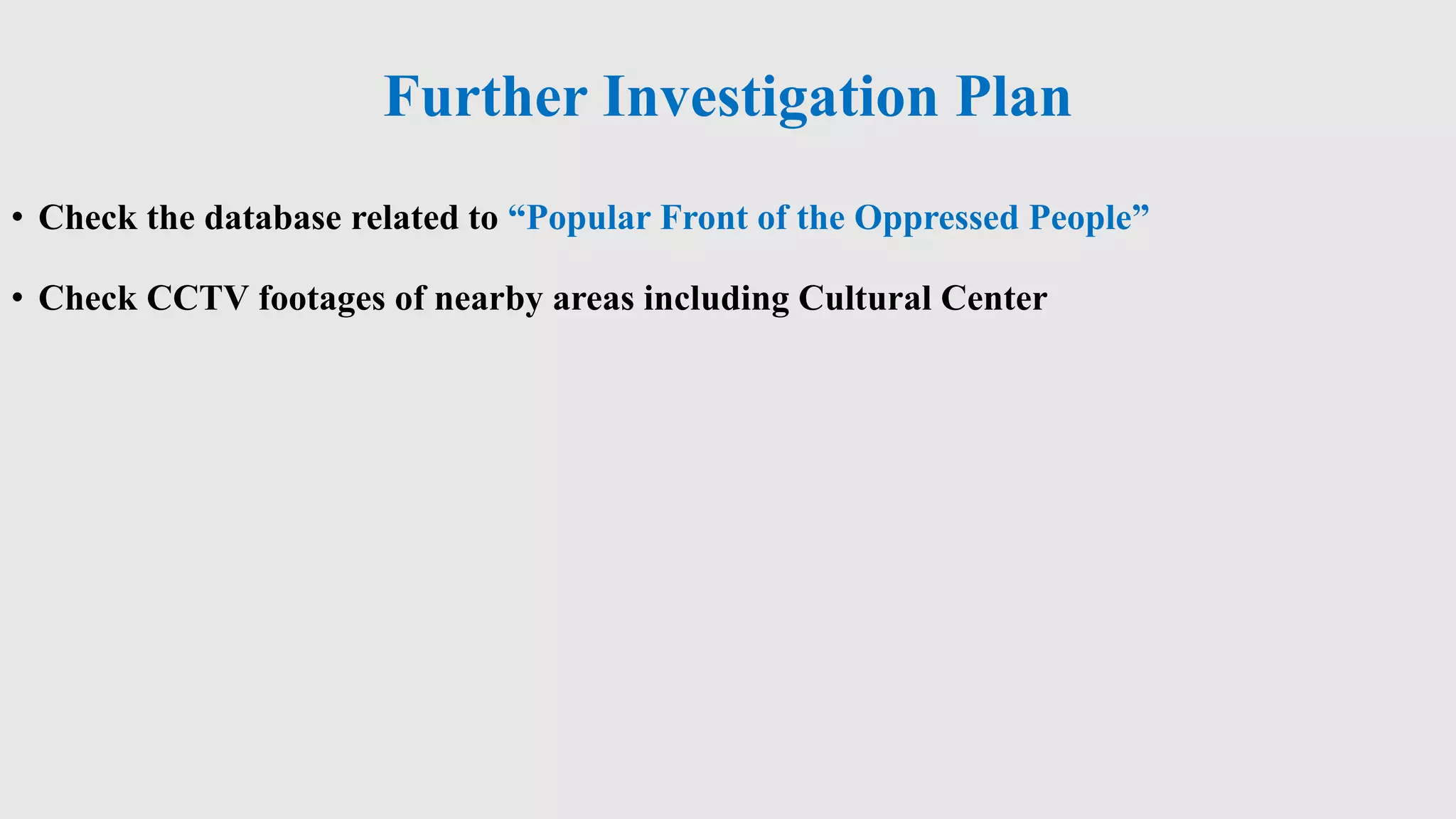 Post blast investigation | PPTX