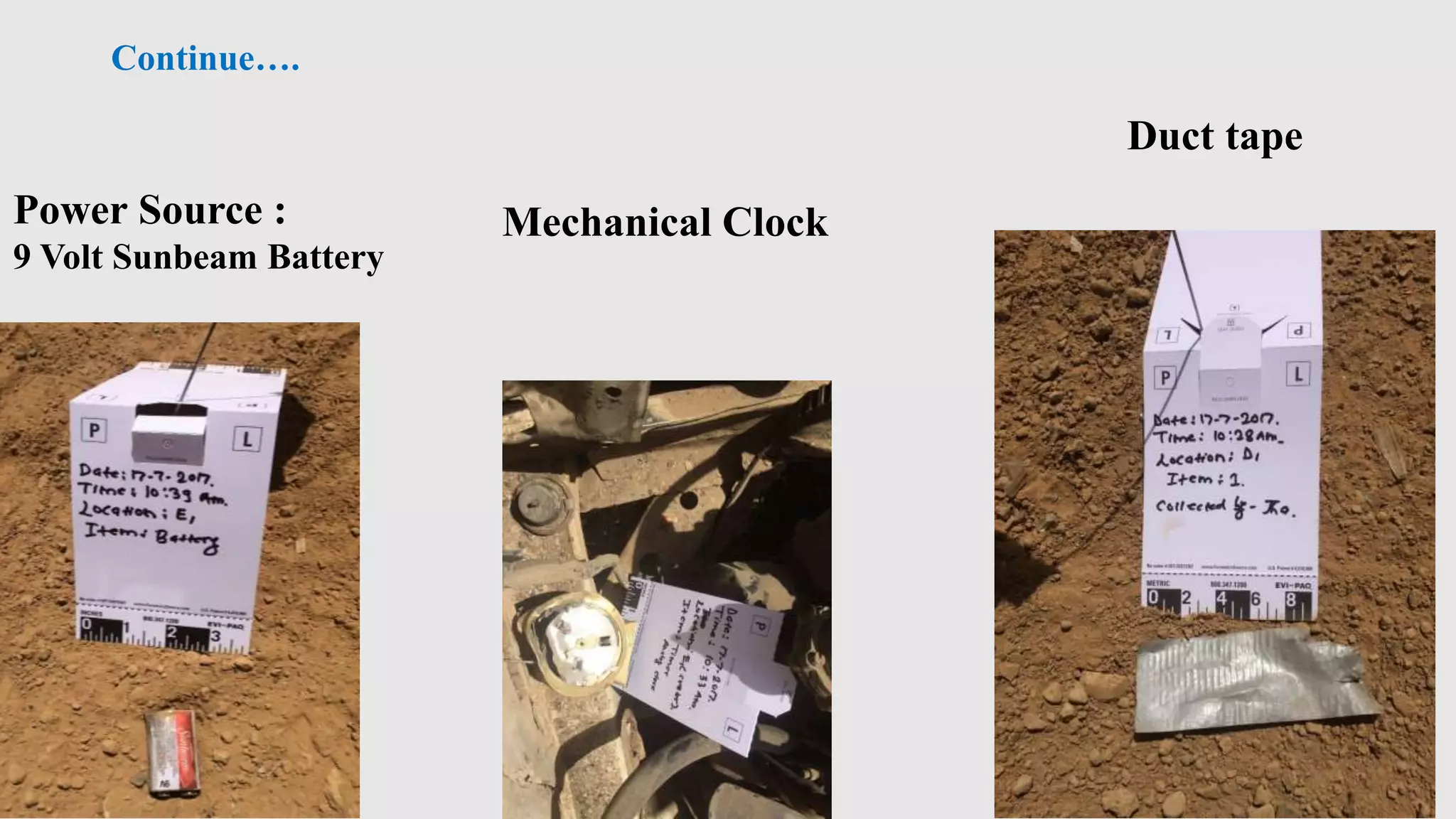 Post blast investigation | PPTX