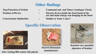 Post blast investigation | PPTX