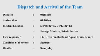 Post blast investigation | PPTX