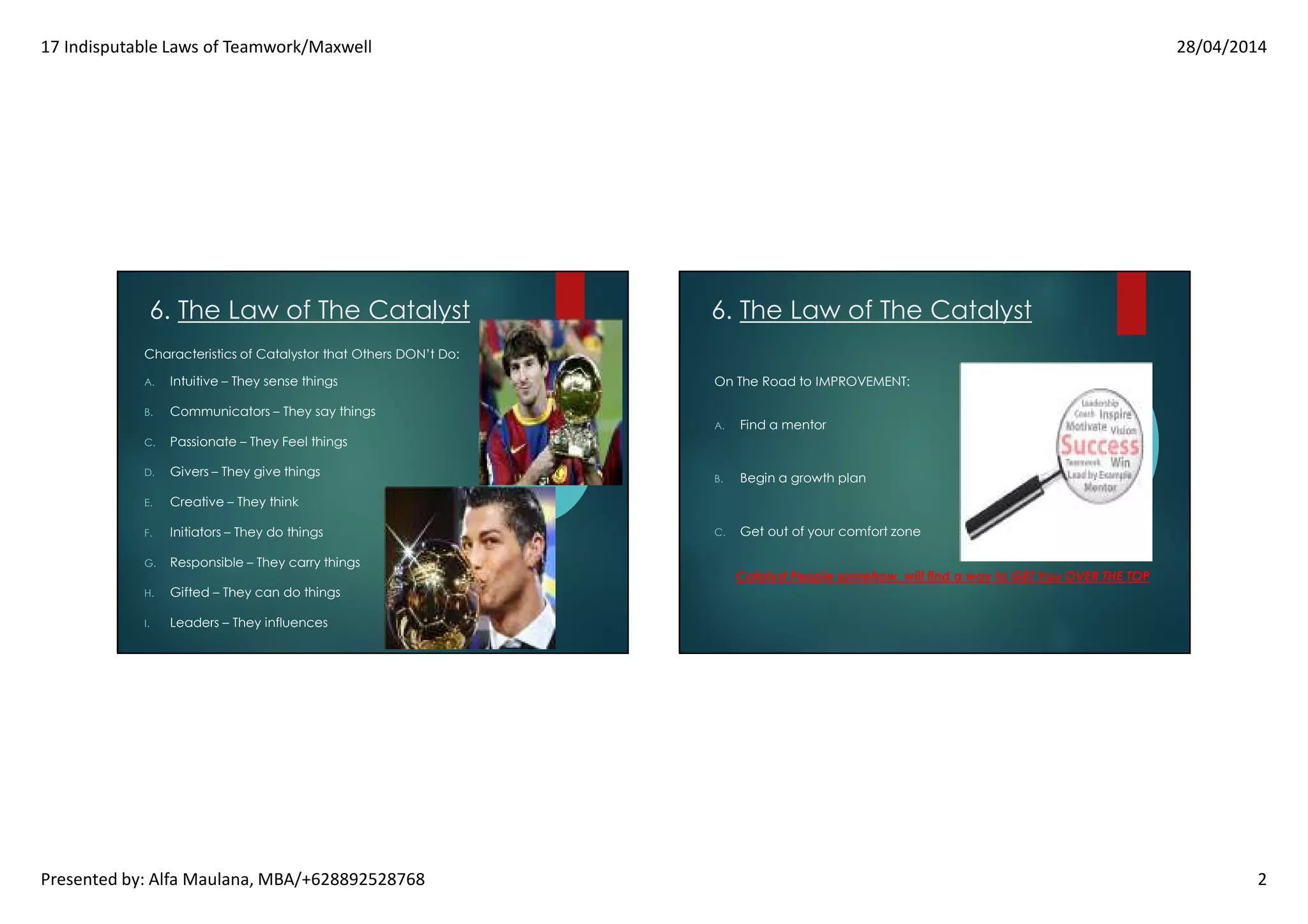 17 laws of teamwork law no 6 | PDF