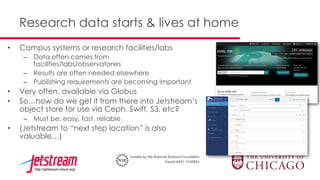 Easy Object Storage Import/Export Using the S3 Connector on Jetstream | PPT