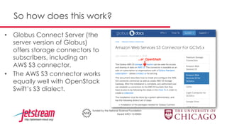 Easy Object Storage Import/Export Using the S3 Connector on Jetstream | PPT