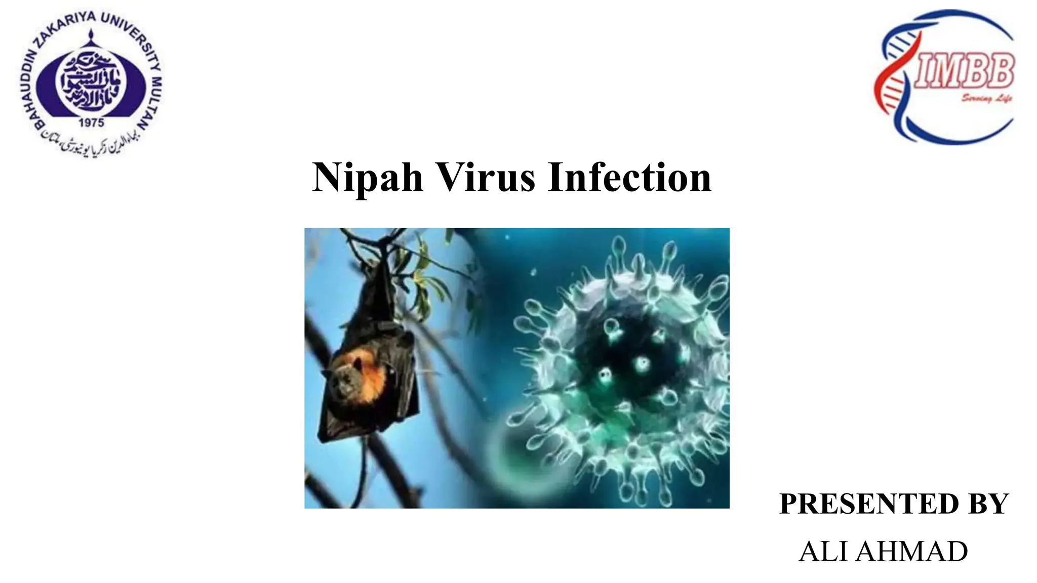 Nipah Virus Infection (NiV) | PPT