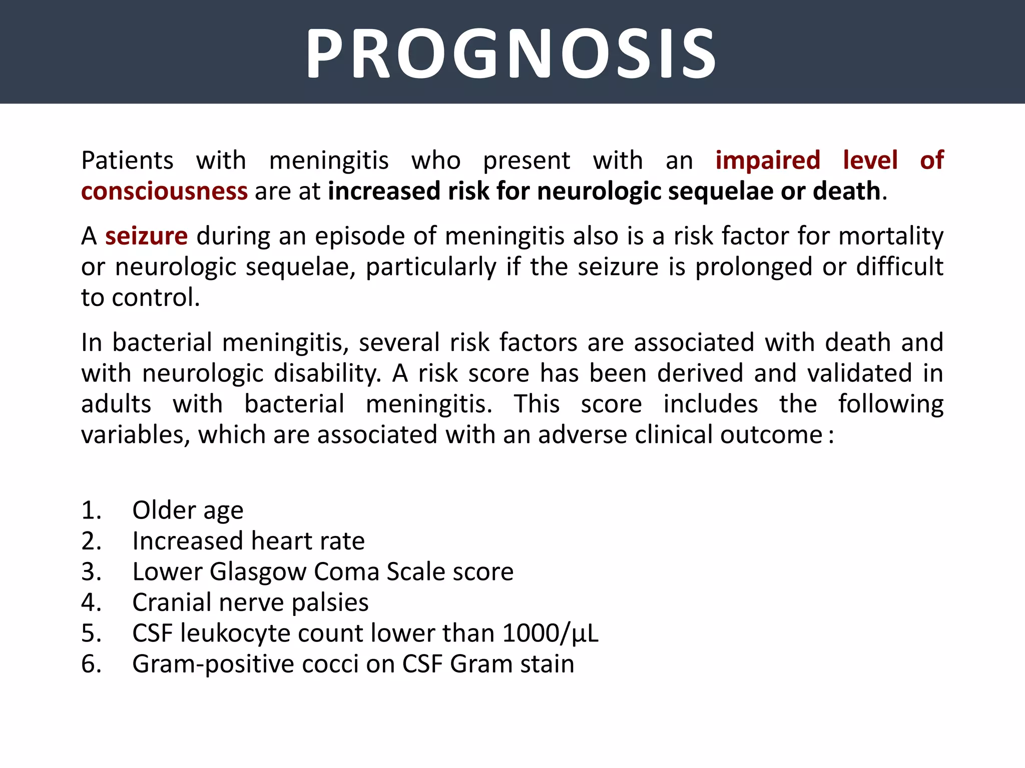 Management of Meningitis | PPTX