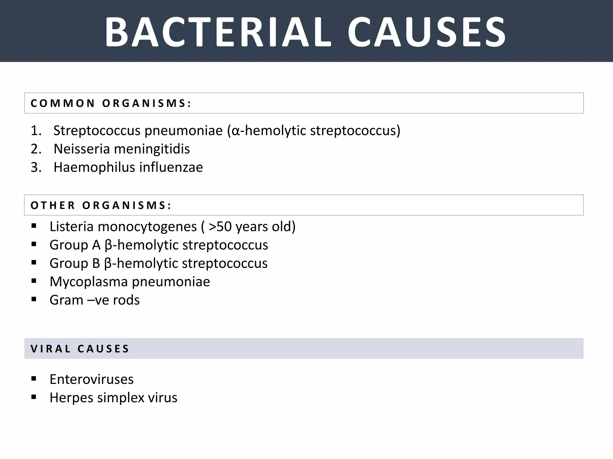 Management of Meningitis | PPTX
