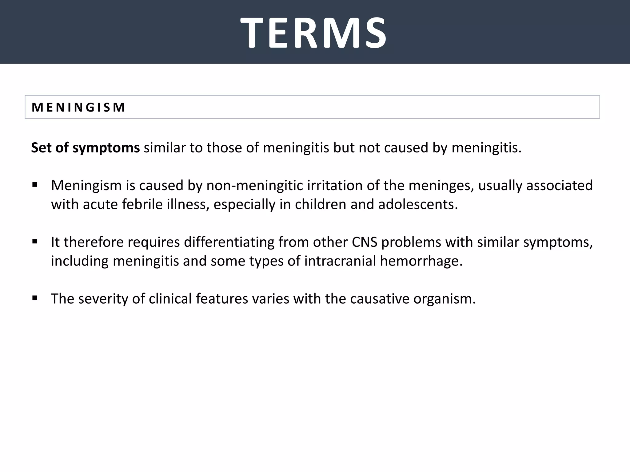 Management of Meningitis | PPTX