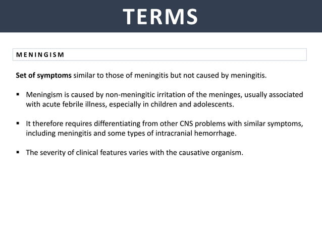 Management of Meningitis | PPTX | Brain and Nervous System Disorders ...