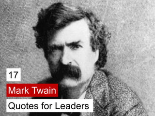 17 Mark Twain Quotes for Leaders | PPTX