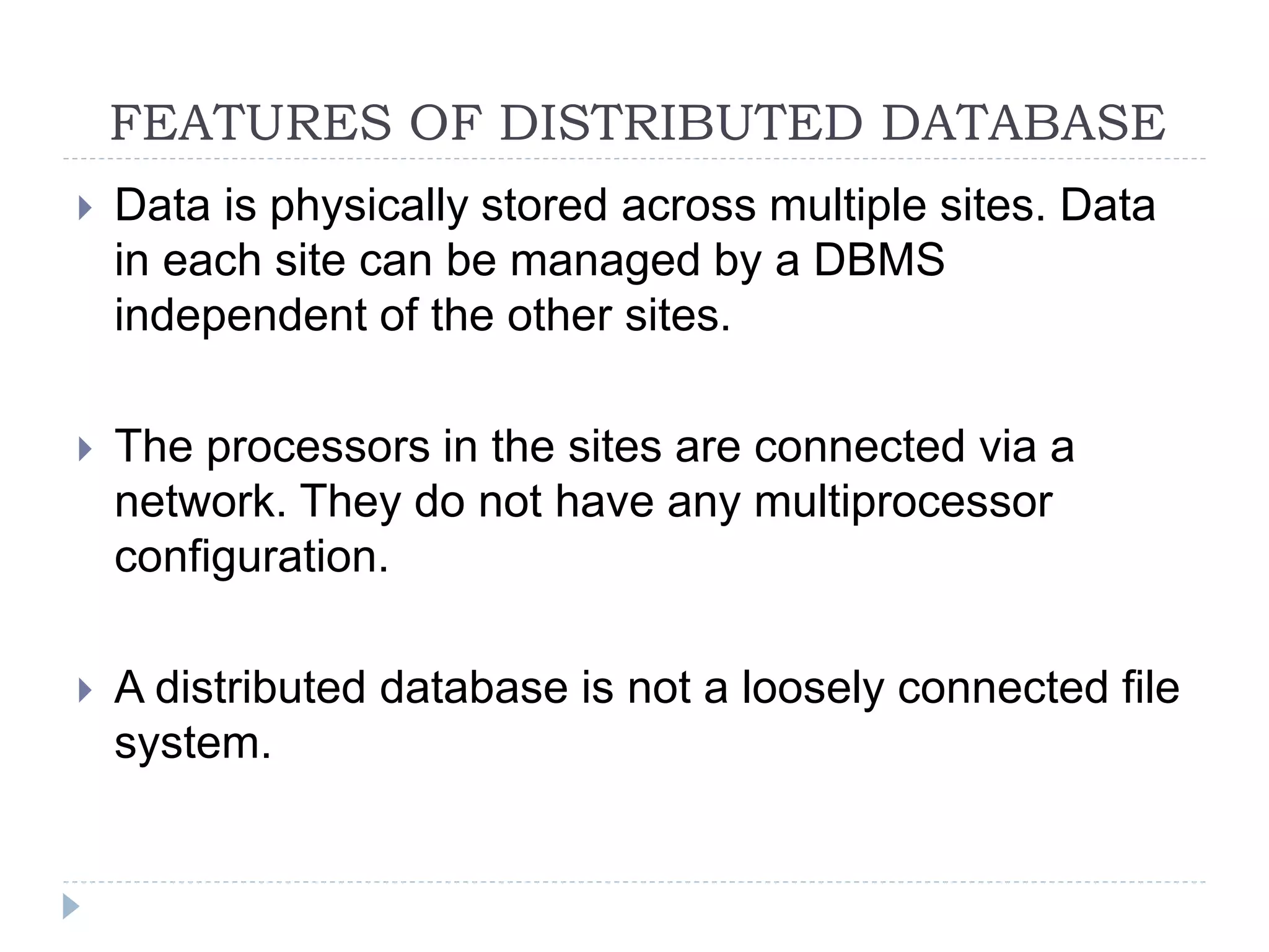 Distributed Databases | PPTX | Databases | Computer Software and ...