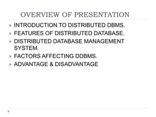 Distributed Databases | PPTX