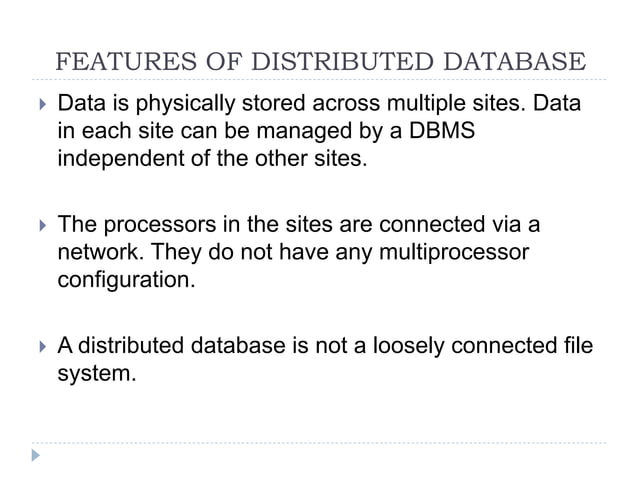 Distributed Databases | PPTX | Databases | Computer Software and Applications