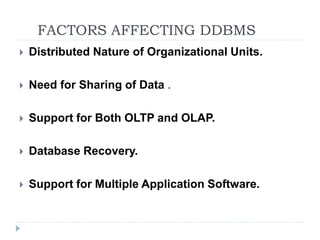 Distributed Databases | PPTX