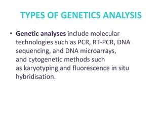 Biogenetic Analysis | PPT