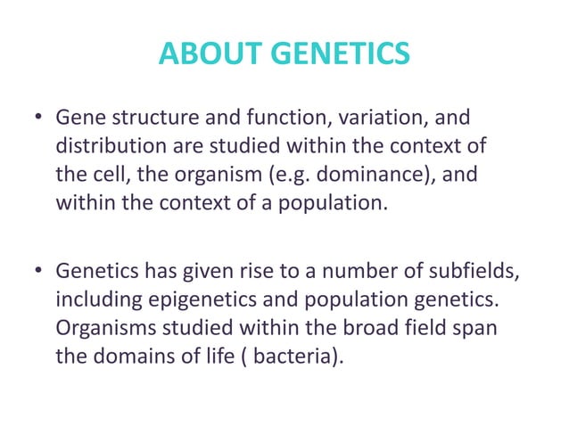 Biogenetic Analysis | PPT