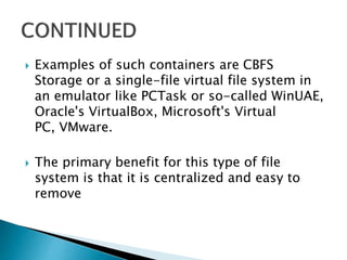 File System Reliability & Virtual File in Operating System | PPT