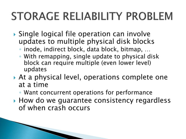 File System Reliability And Virtual File In Operating System Ppt