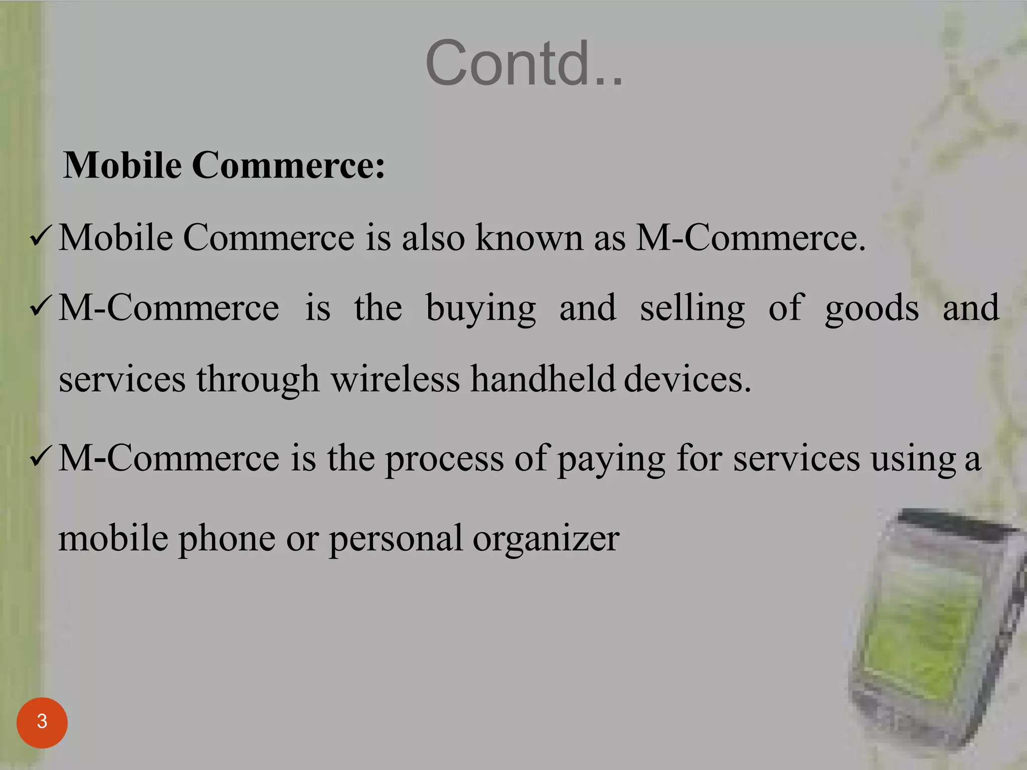 M-commerce in mobile computing | PDF