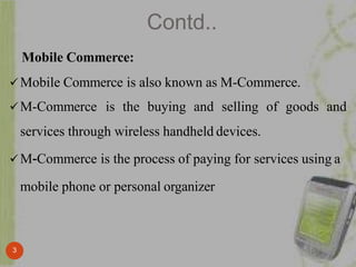M-commerce in mobile computing | PDF