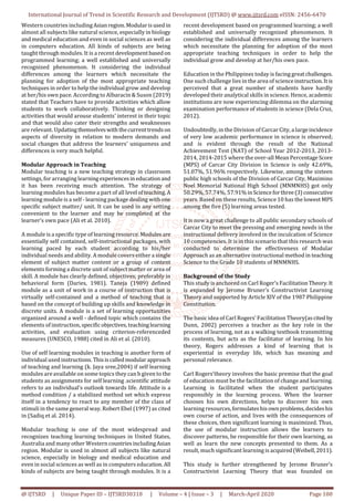 Modular Approach in Teaching Science 10 | PDF