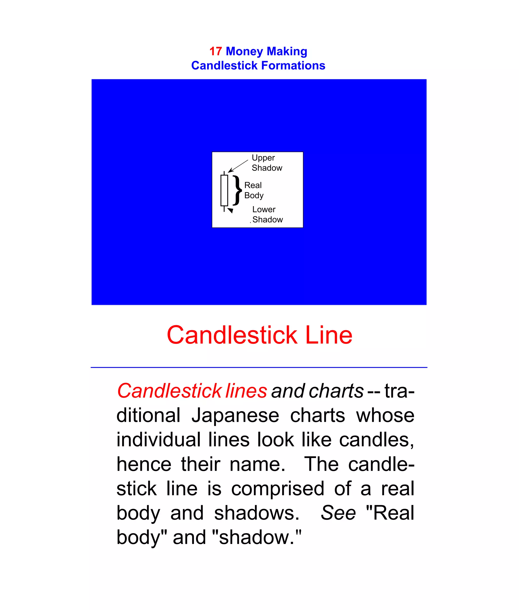 17 money making candlestick formations | PDF