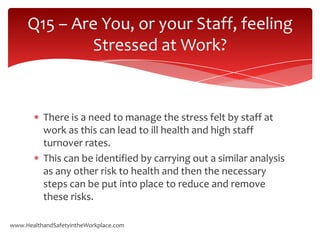 17 most important questions to ask about health and safety in the ...