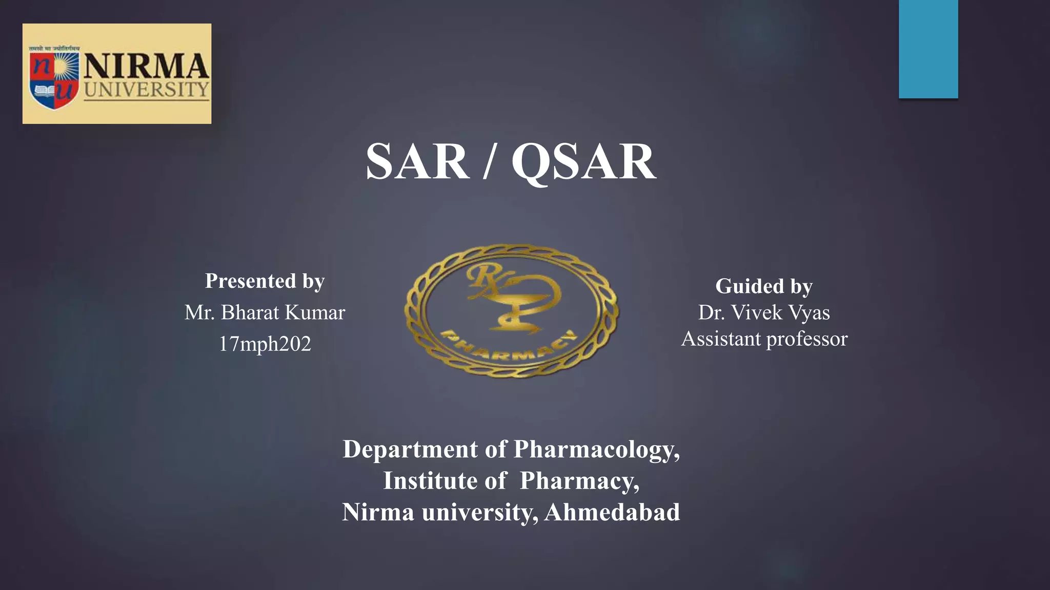 SAR & QSAR | PPTX