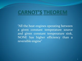 Carnot theorem | PPTX