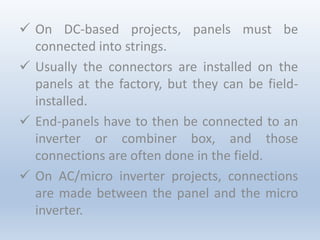 17 mse009 connectors in solar photovoltaic system | PPT