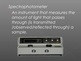 SPECTROPHOTOMETER | PPT