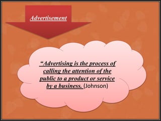 Benefits or Importance of Advertisements | PPTX