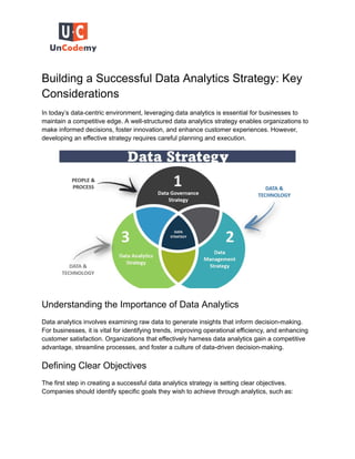 Building a Successful Data Analytics Strategy: Key Considerations | PDF